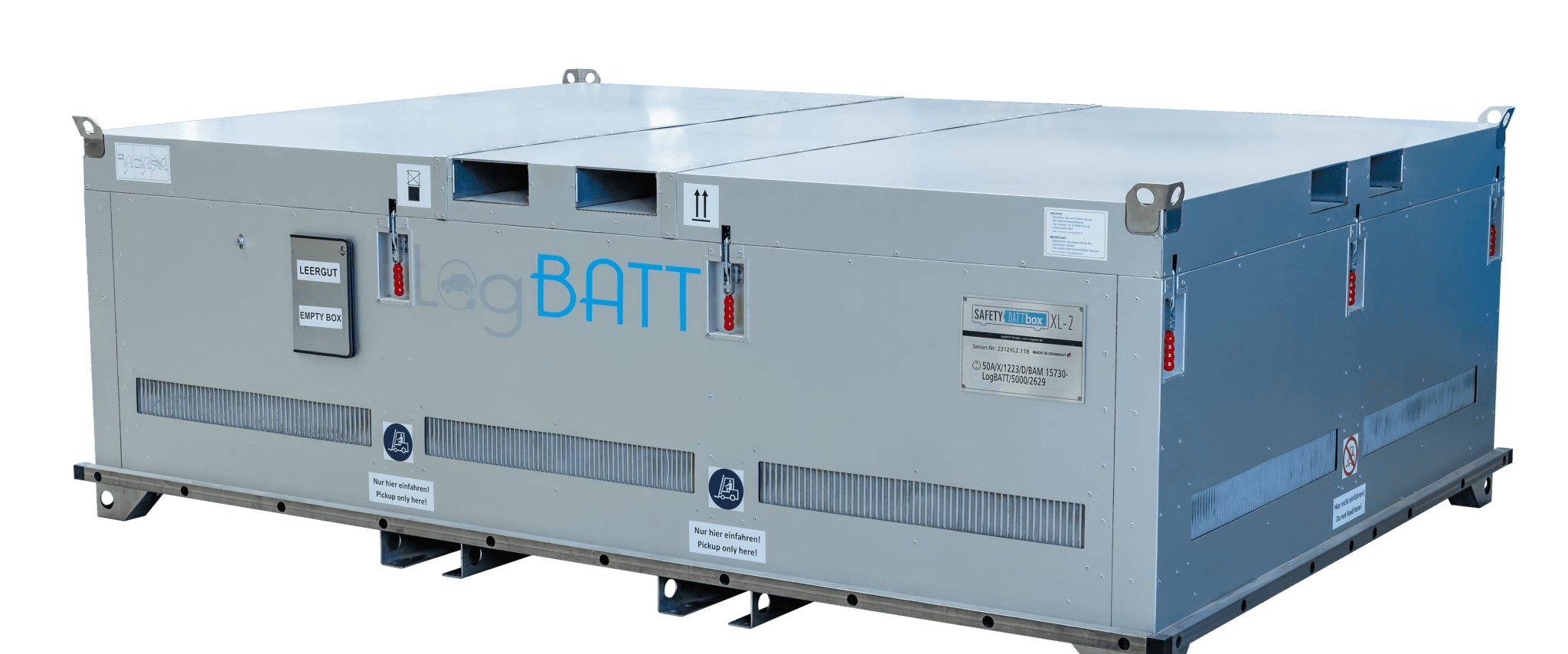 Transport crates for lithium-ion batteries