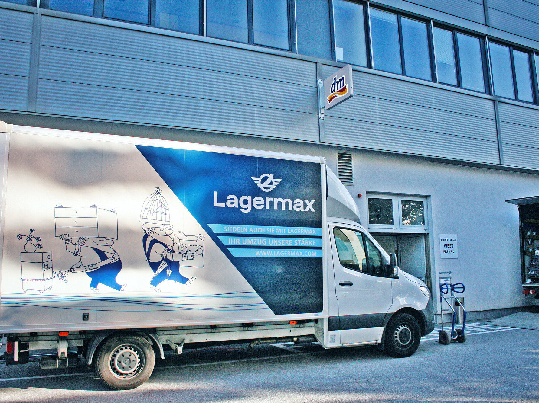 Lagermax relocation Logistics moved dm company headquarters to new building