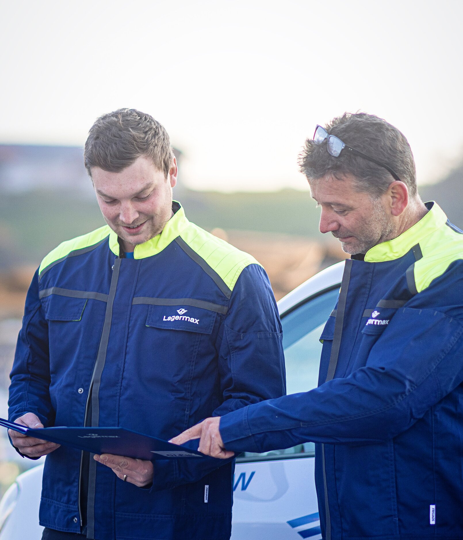 Truck transports at Lagermax